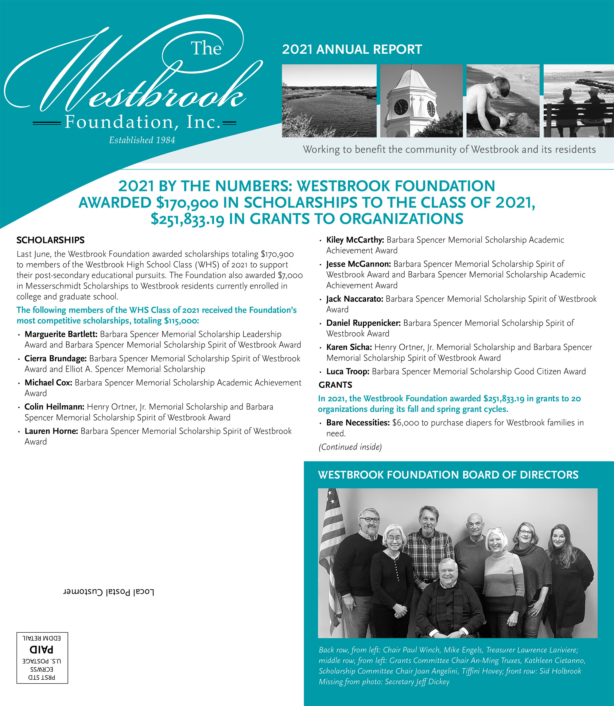 Annual Reports – The Westbrook Foundation